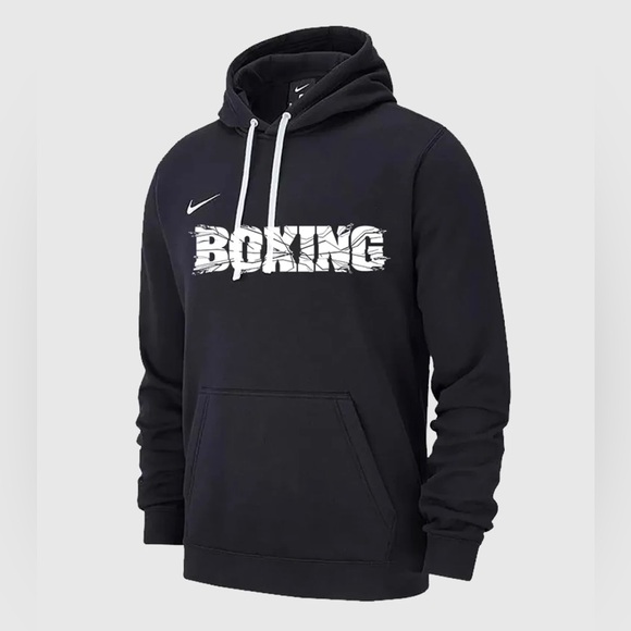 Nike | Shirts | Nike Boxing Shattered Logo Club Fleece Hoodie | Poshmark